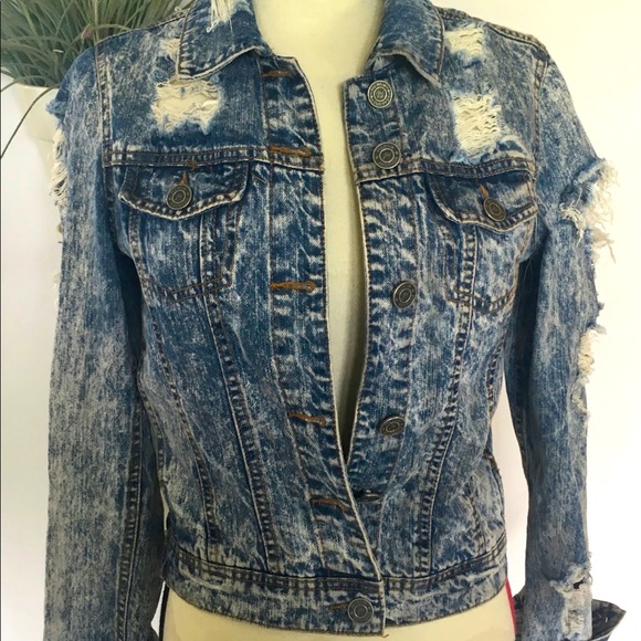 Jackets & Coats | De Stressed Denim Jacket | Poshmark